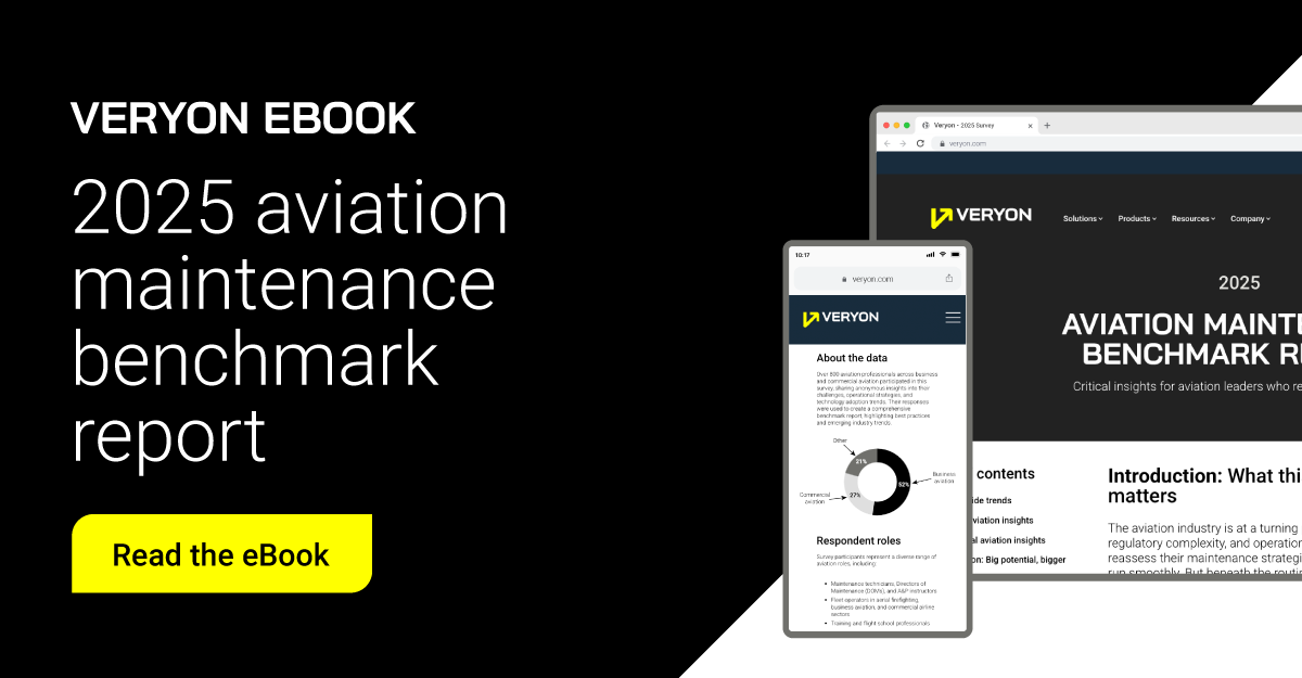 2025 Aviation Maintenance Benchmark Report | Veryon eBook